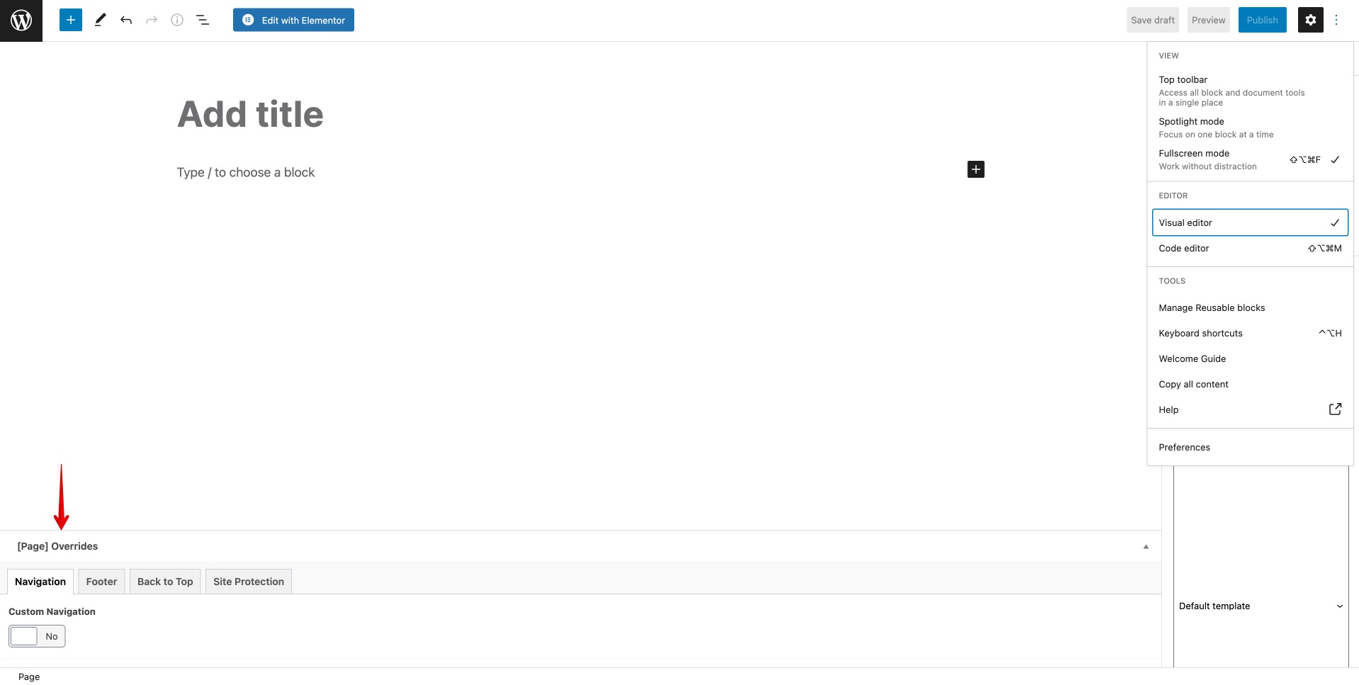 How to Override Global Settings for Specific Pages – DocsPress